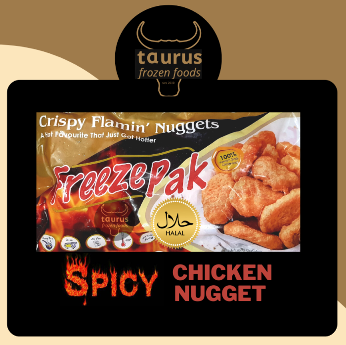 FreezePak Crispy Flamin’ Nuggets 800g – TaurusFrozenFoods